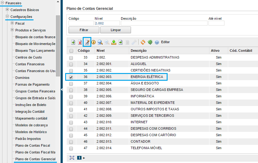 Orçamento (Financeiro/Orçamento/Orçamento) – Ajuda